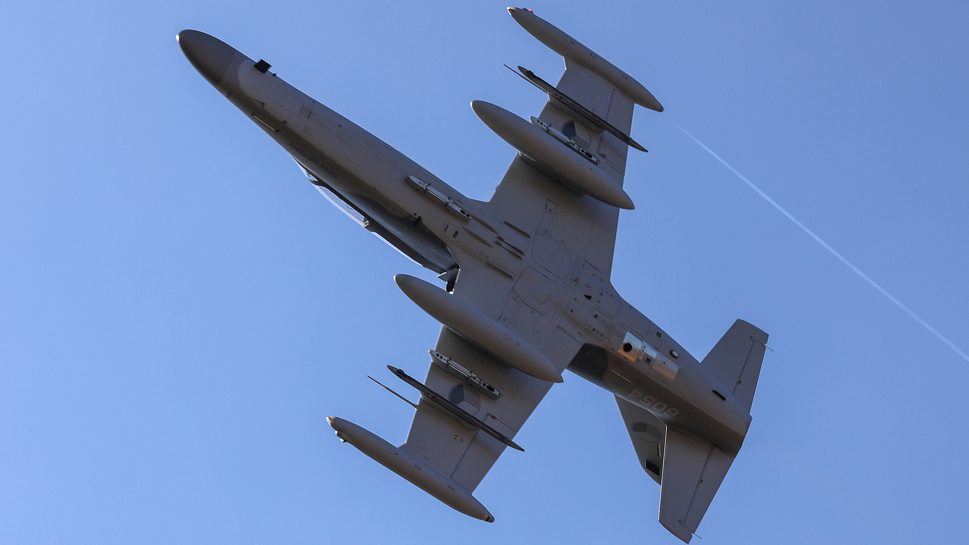 Profile of the Aero L-159 combat aircraft