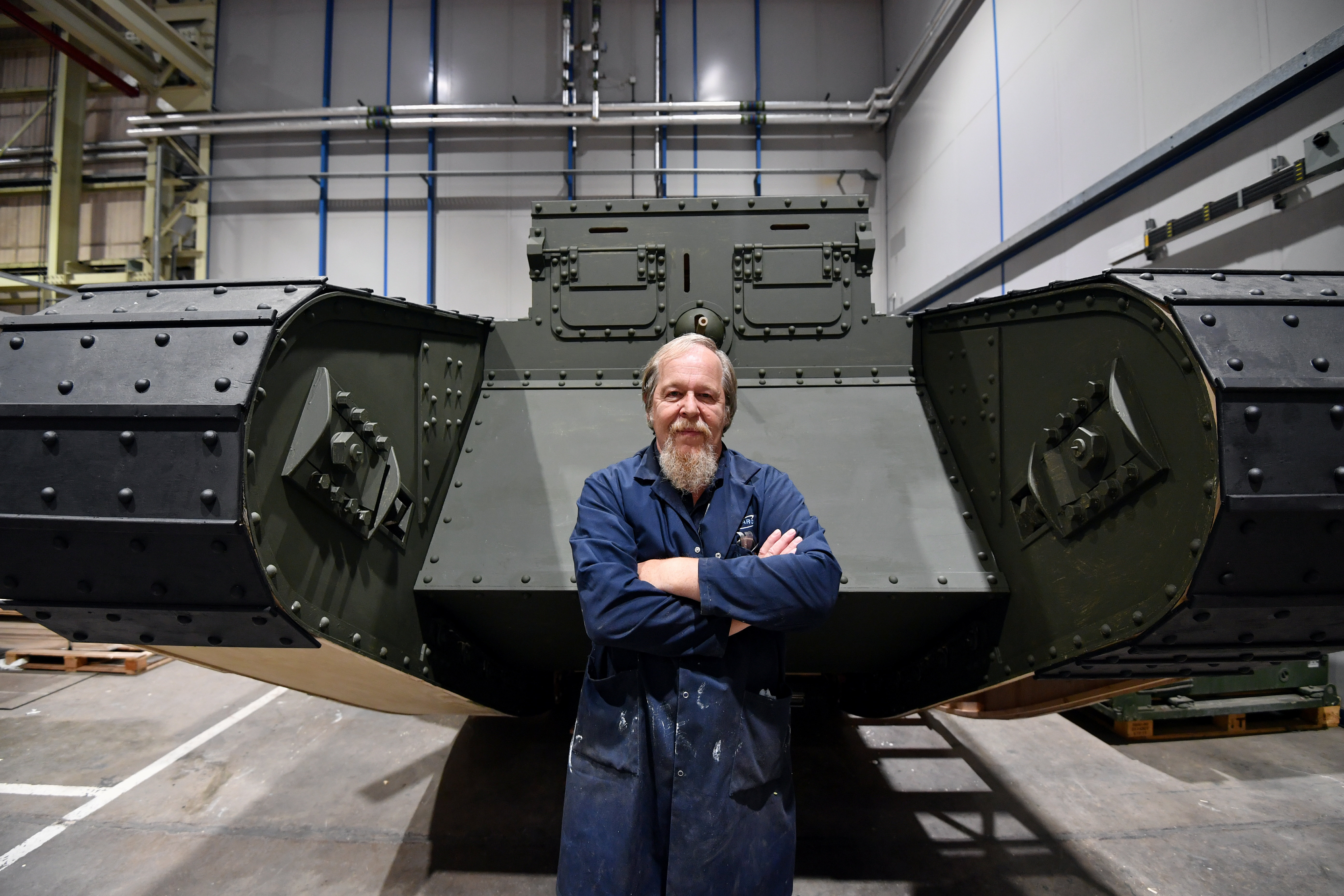 Tank Fan Builds Full-Sized WW1 Replica... With Just Wood!
