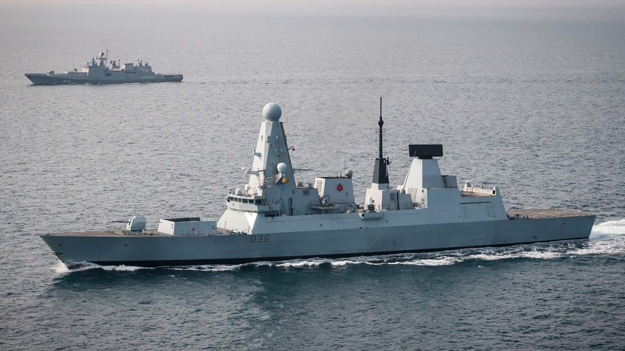 Royal Navy and Royal Air Force deployed to shadow Russian warships