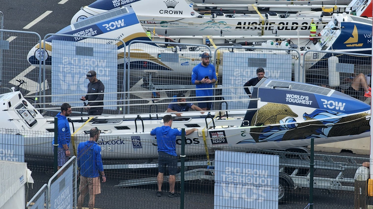 Royal Navy ocean rowers' boat damaged ahead of gruelling Atlantic challenge