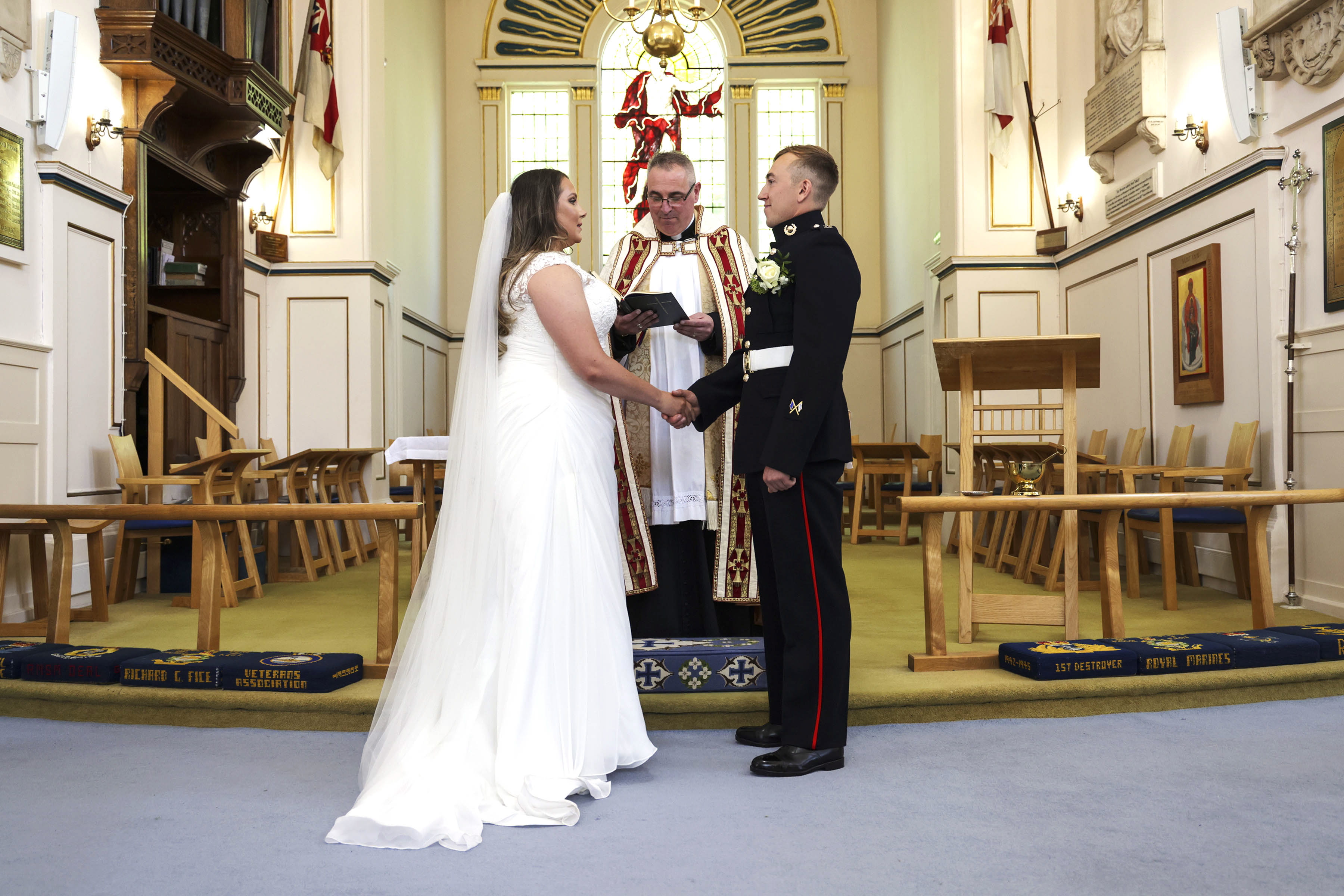 Royal Navy Couple Married At Fourth Attempt