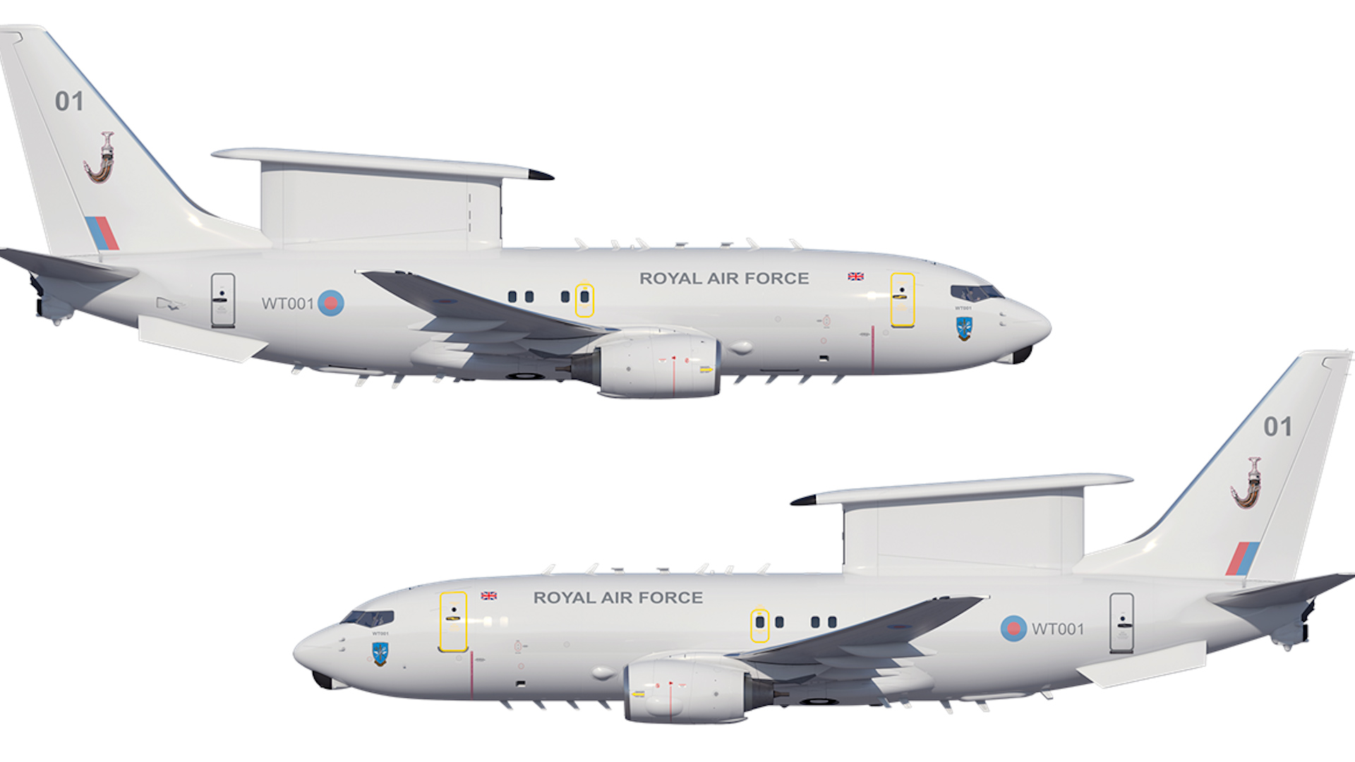 RAF's new Wedgetail surveillance aircraft livery revealed