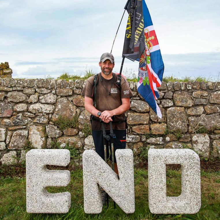 Paralysed war veteran becomes first to walk across UK on crutches for ...