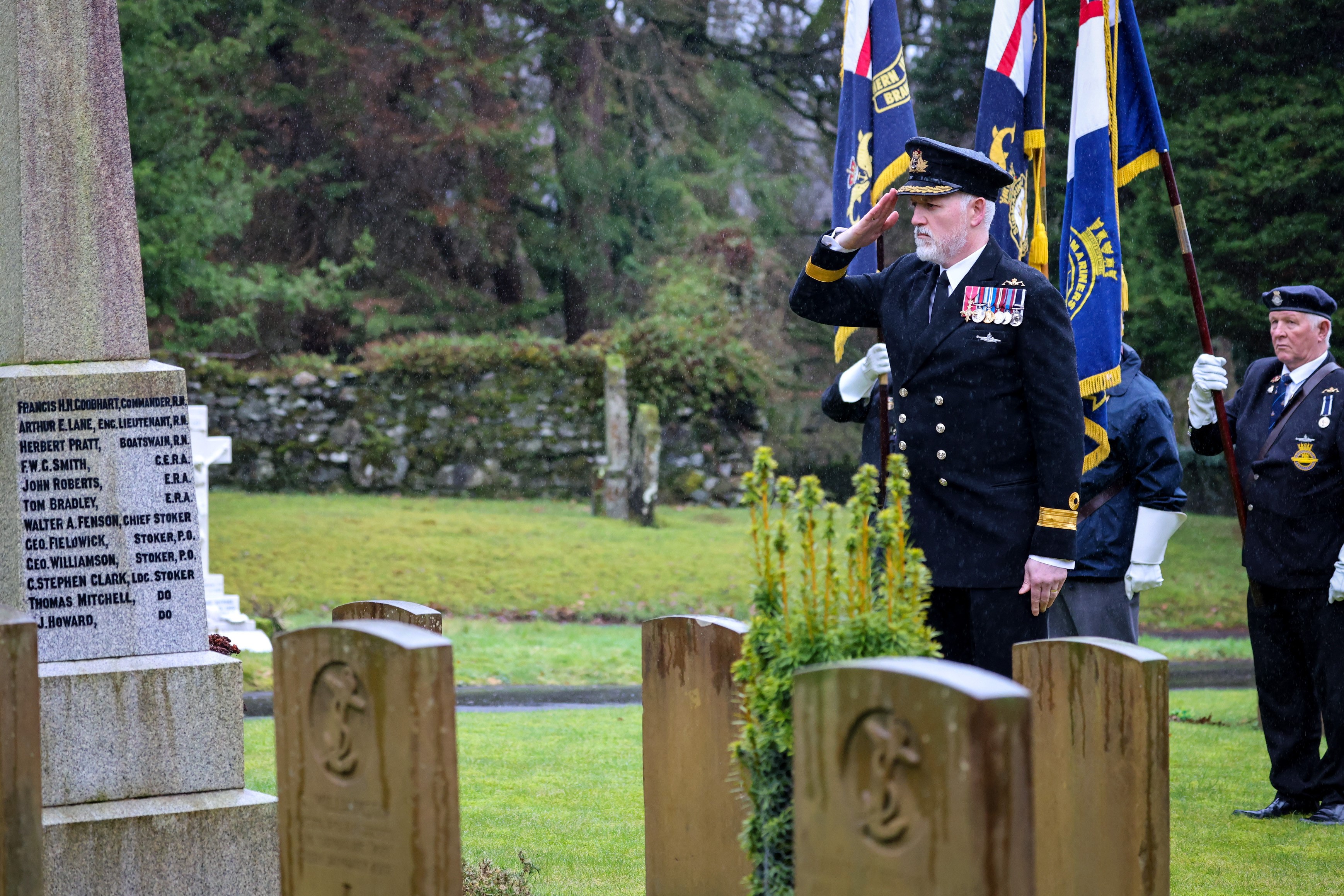 Submariners remember 32 deaths of K13 crew at Faslane memorial