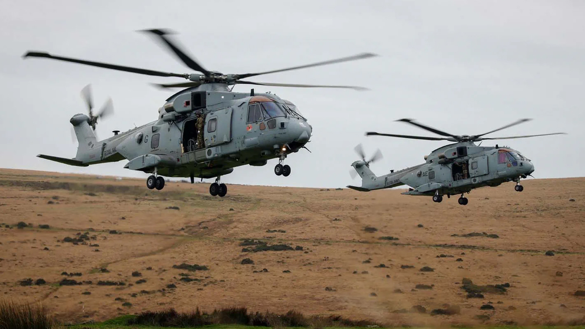 Three Royal Navy personnel die in helicopter crash during training ...