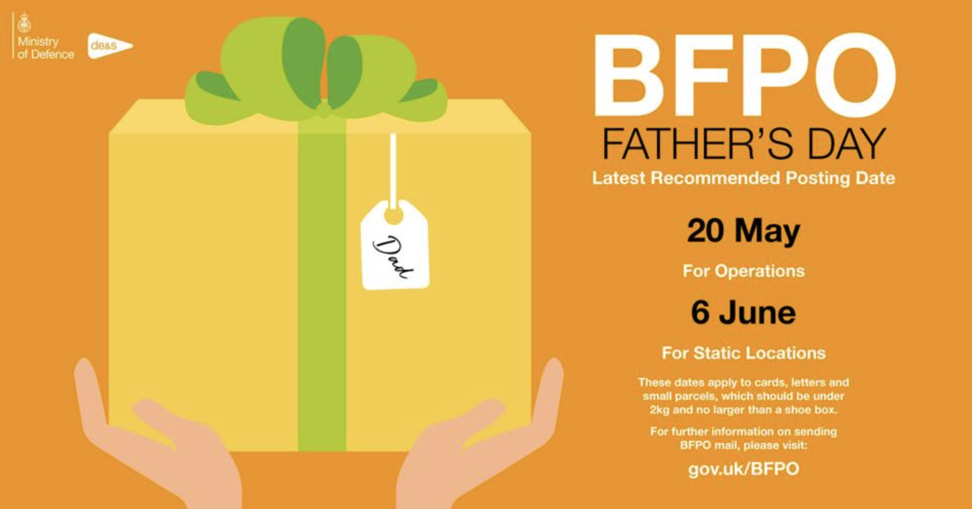 Father's Day: Here Is How To Correctly Address Your BFPO Mail