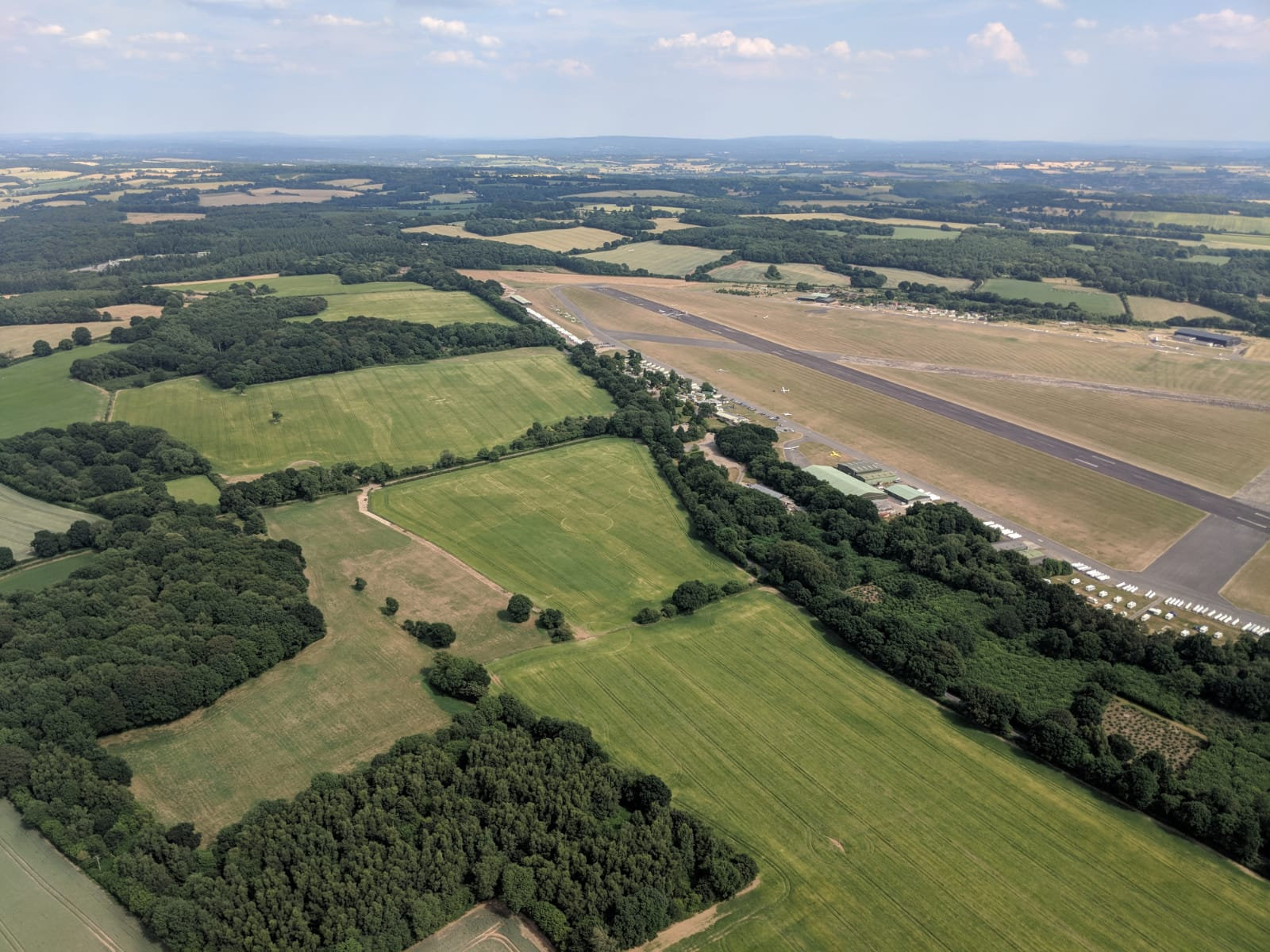 British Heatwave Reveals Historic Former WW2 Airfield