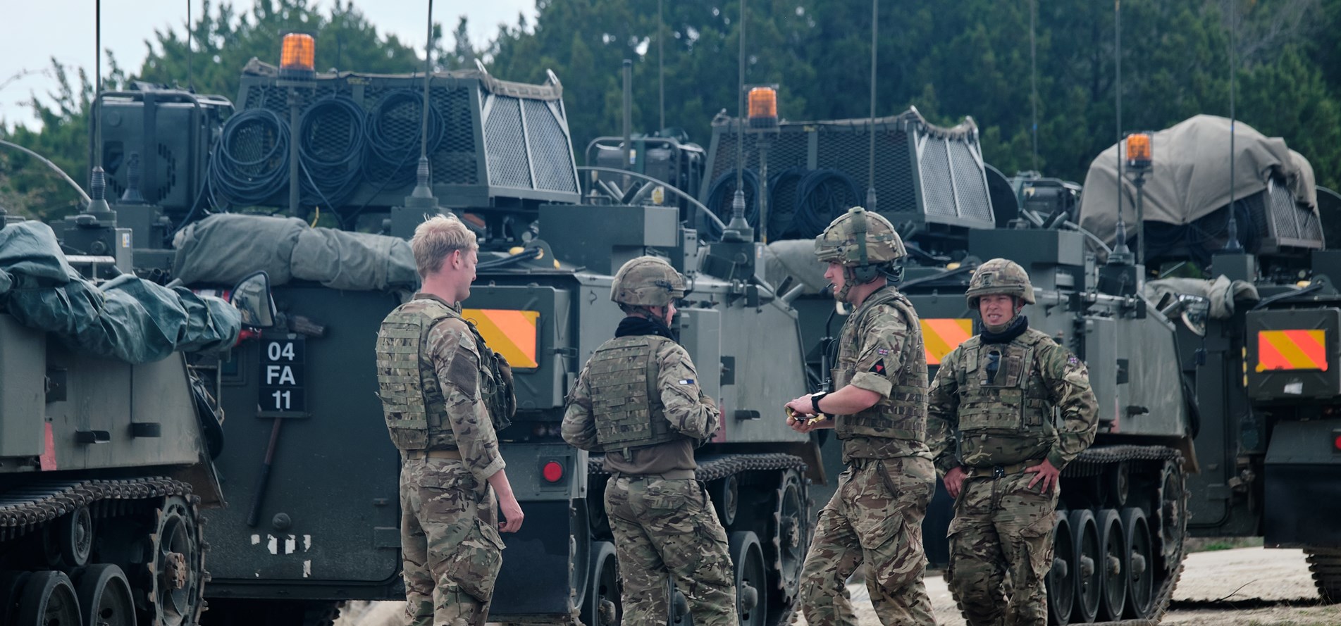 British Army Troops Take Part In Largest Exercise Warfighter For 30 Years