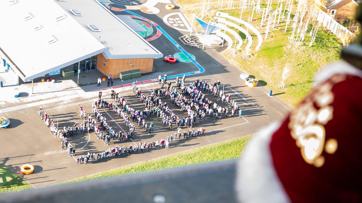 Santa swaps his reindeer for a super speedy Puma helicopter thanks to ...
