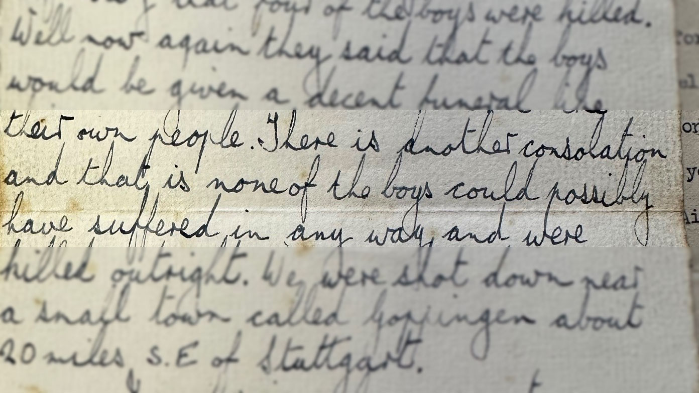 'None of the boys... suffered': The WW2 letter written to comfort a ...