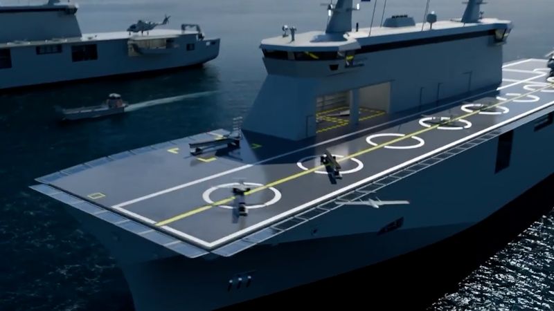 New support ship to feature drones, helicopters and 60-metre boarding boats