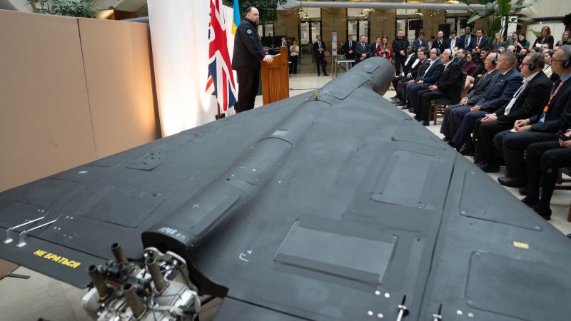 Deadly Shahed drone on show in Parliament as Speaker warns frontline is getting closer