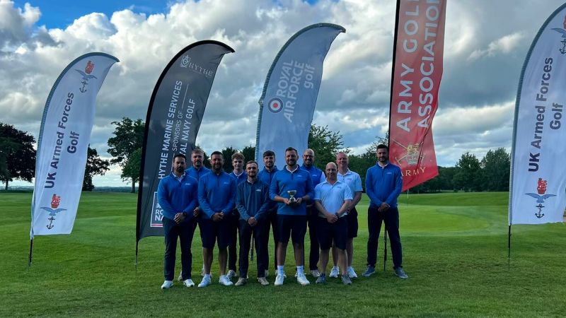 Young RAF golfers make history with first-ever Inter Services ...