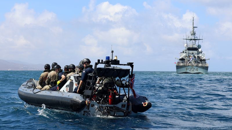 After death and devastation comes relief as HMS Trent helps hurricane ...