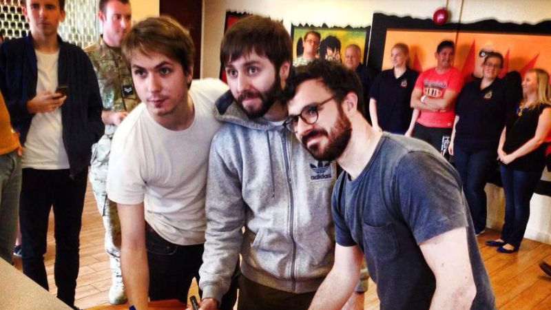 Oooh friends: When The Inbetweeners lads visited peacekeeping troops in ...