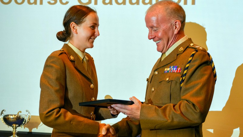 Army First As Officer Presents Daughter With Graduation Honour