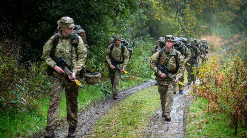 Soldiers On Exercise Cambrian Patrol Take On Storm Callum