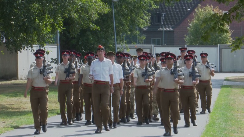 How British Troops Prepare For Changing The Guard