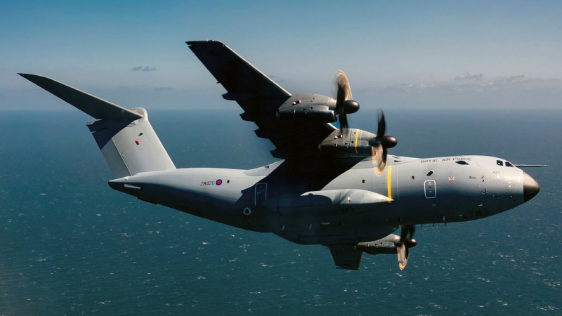 RAF A400M touches down on remote Arctic island to assist in joint US ...