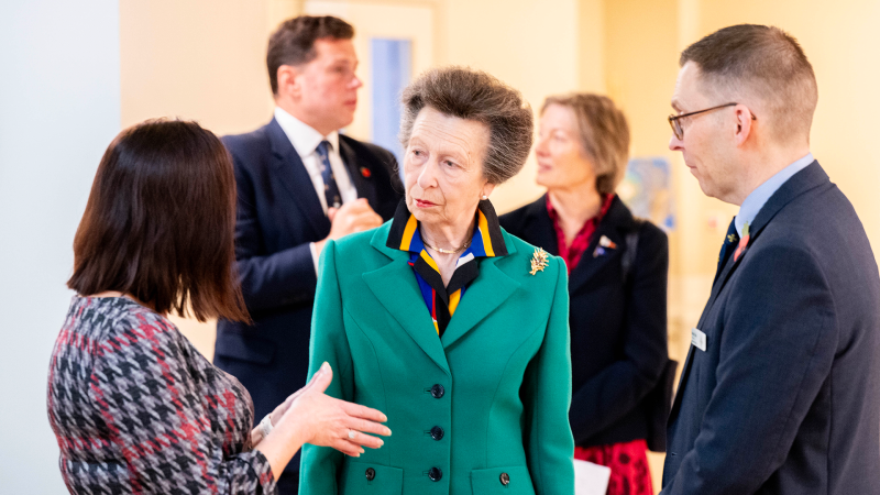 Princess Anne visits veterans' home in first engagement as Royal Star ...