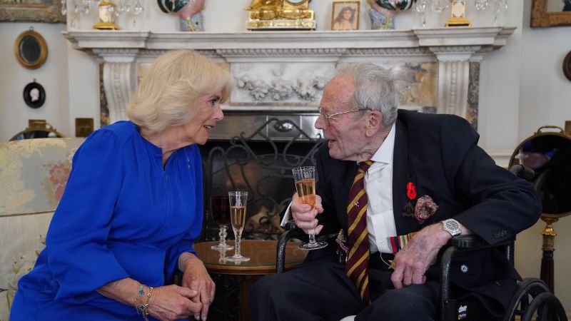 Queen Camilla meets veteran as she is made Colonel-in-Chief of her ...
