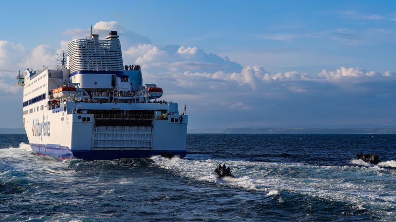 Royal Marines Storm Passenger Ferry During 'Vital' Training