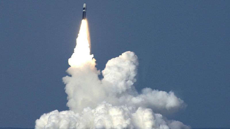 Trident missile misfires during test launch for second time in a row
