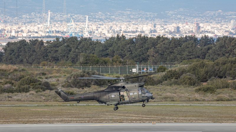RAF Pumas arrive in Cyprus to replace Griffin helicopters