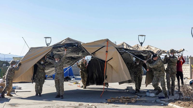 UK leads Nato response to earthquake as RAF flies out team to deliver ...