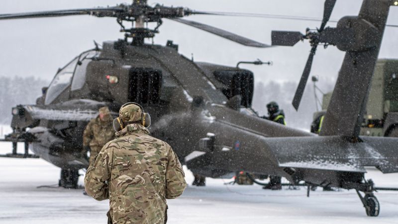 British Army Apaches tested in Arctic conditions
