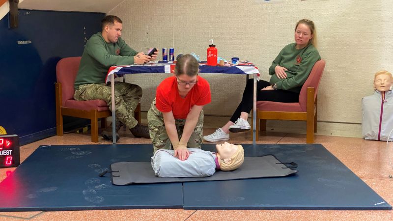 Army medic targets world record with 26-hour CPR charity challenge