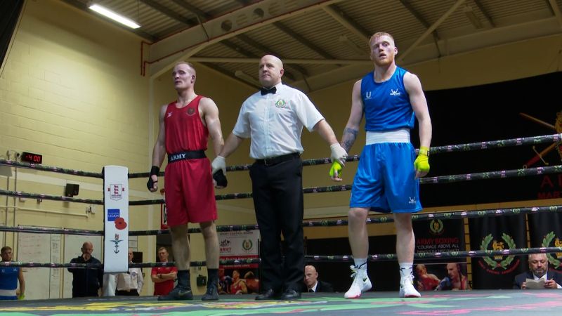 Army boxers test themselves against Scotland boxing team