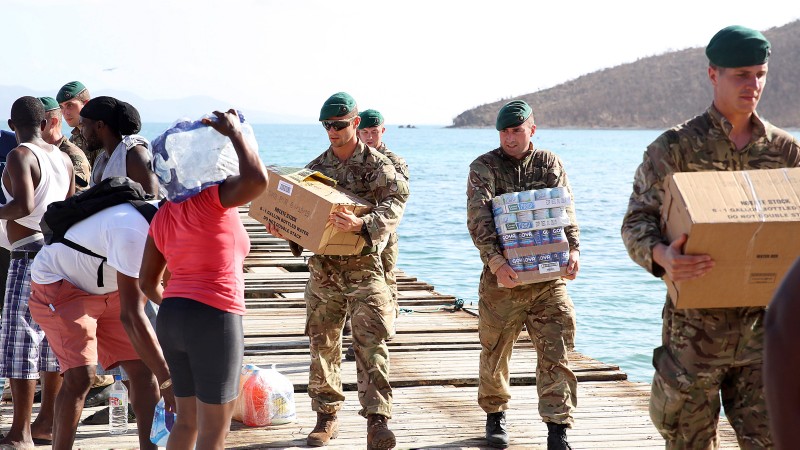 In Pictures: British Task Force Deployed On Caribbean Islands
