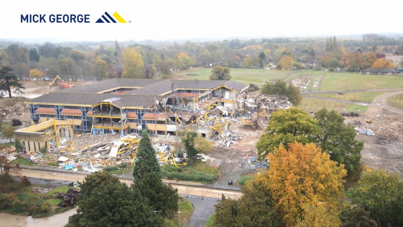 Dramatic Footage Shows Demolition Of RAF Base