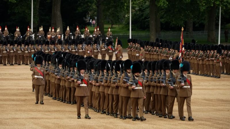 Troops put on display of pomp and precision in first public Trooping ...