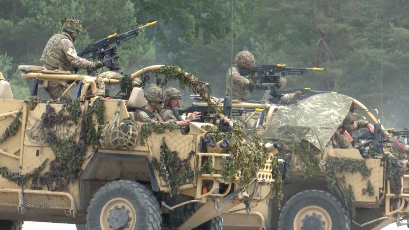 British Army's Desert Rats train for Nato Very High Readiness Joint ...