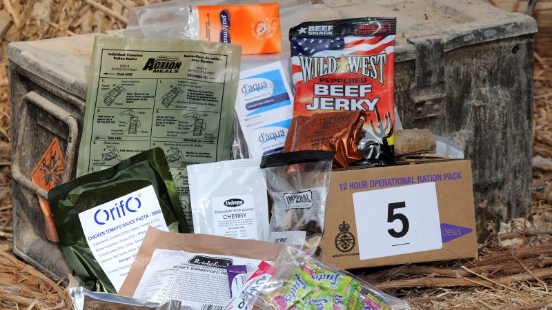 Unused Military Ration Packs To Be Donated To Charity