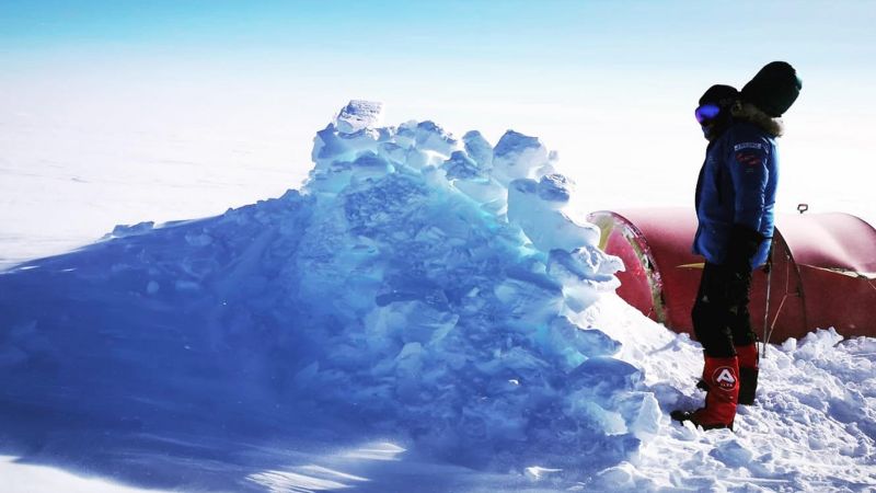 How is Polar Preet fuelling her record-attempting Antarctic trek?
