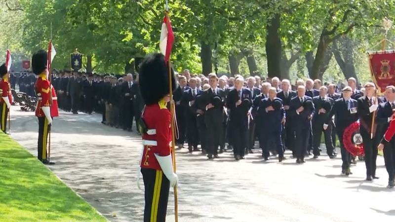 Veterans don bowler hats for Cavalry Sunday parade in London