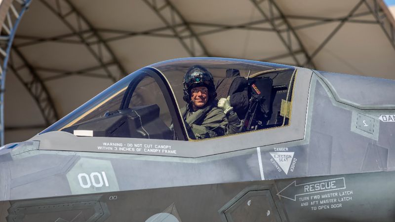 UK's first F-35 pilot retires 32 years after being told he'd never be ...