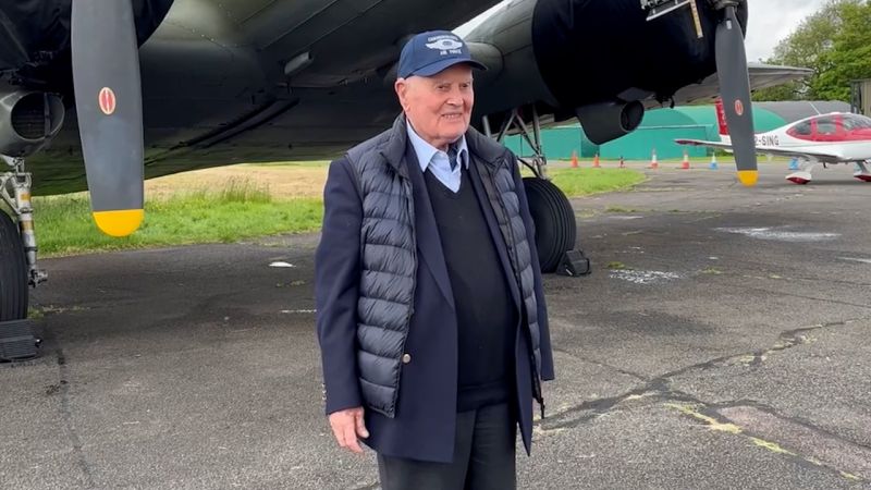Second World War Mosquito pilot and legendary RAF hero Colin Bell turns 104