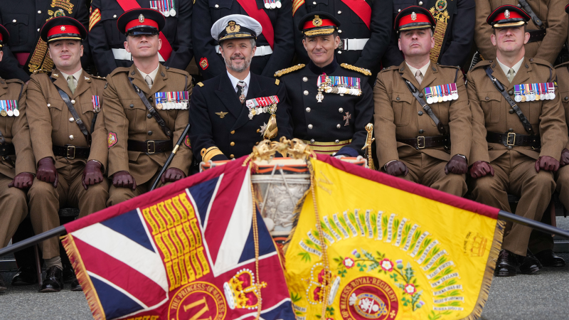 Crown Prince of Denmark presents first Colours to 4th Battalion The ...