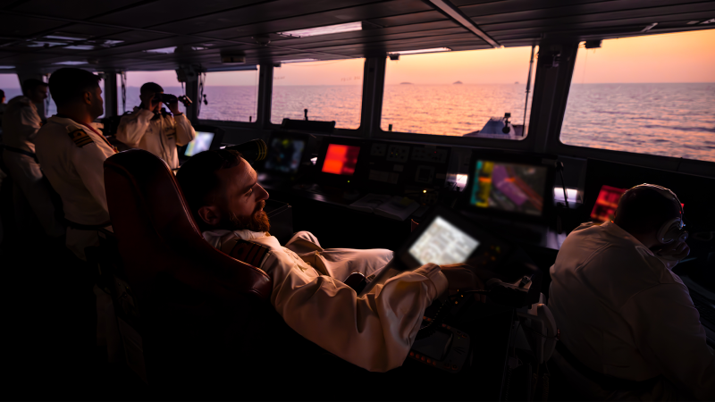 Never-before-seen images of HMS Diamond's intense deployment in Red Sea
