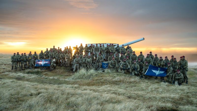 Paras partner with Falkland Islands Defence Force in joint exercise