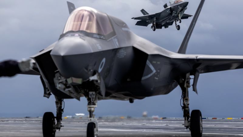 Royal Navy's new F-35 squadron debuts at sea embarked on HMS Prince of ...