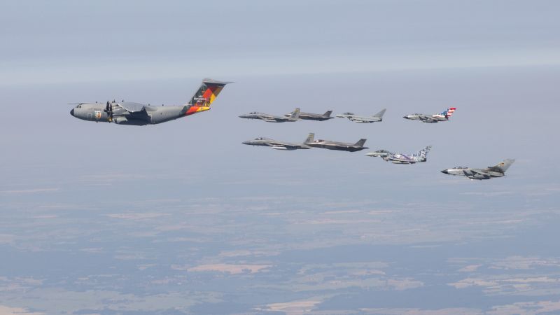RAF jets join Nato's largest deployment of aircraft since the Cold War
