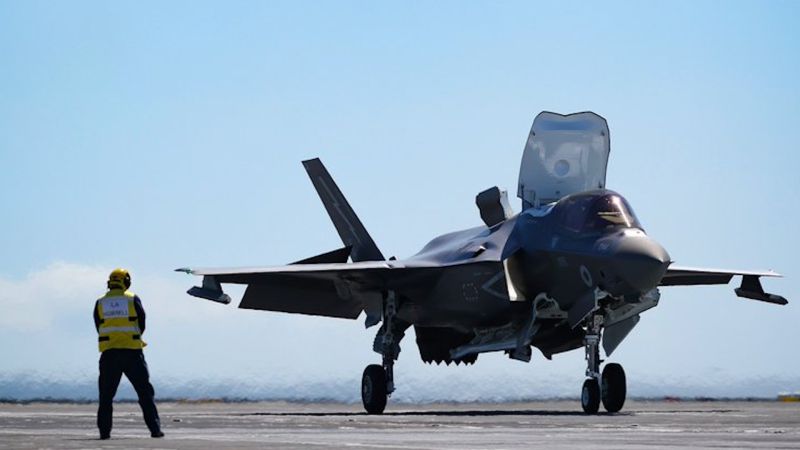 They're back! F-35Bs on deck as HMS Prince of Wales leads UK Carrier ...
