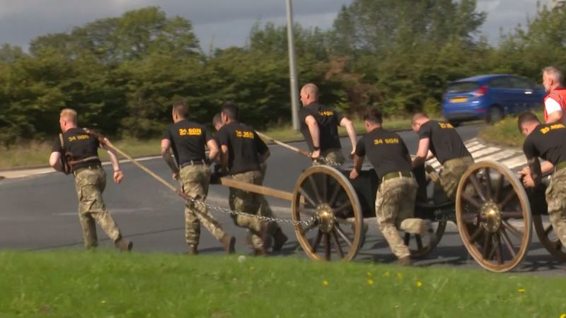 Why Are Military Personnel Dragging A Half-Tonne Field Gun Across The UK?