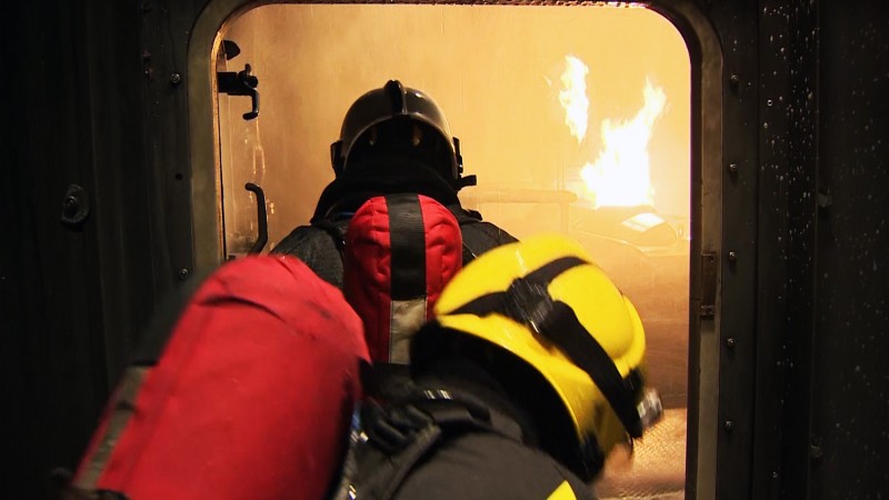 Royal Navy Firefighters Stress Test High Tech Hoses