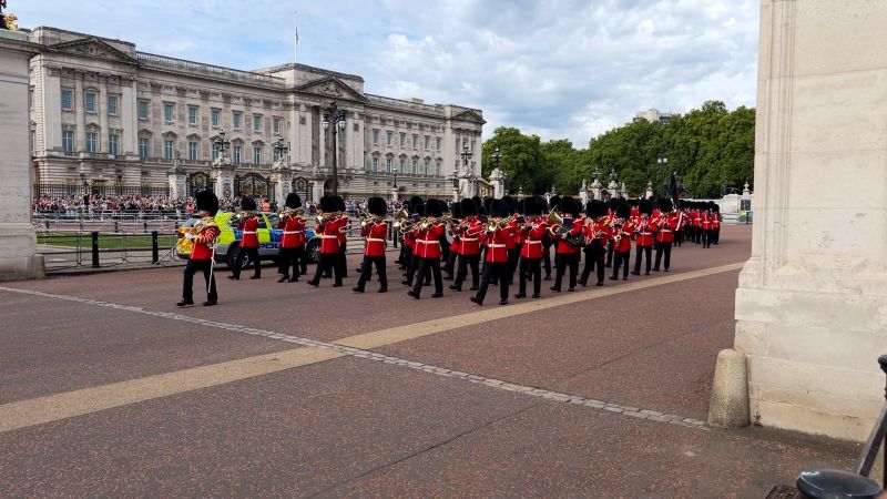 First Changing of the Guard of King Charles' reign takes place
